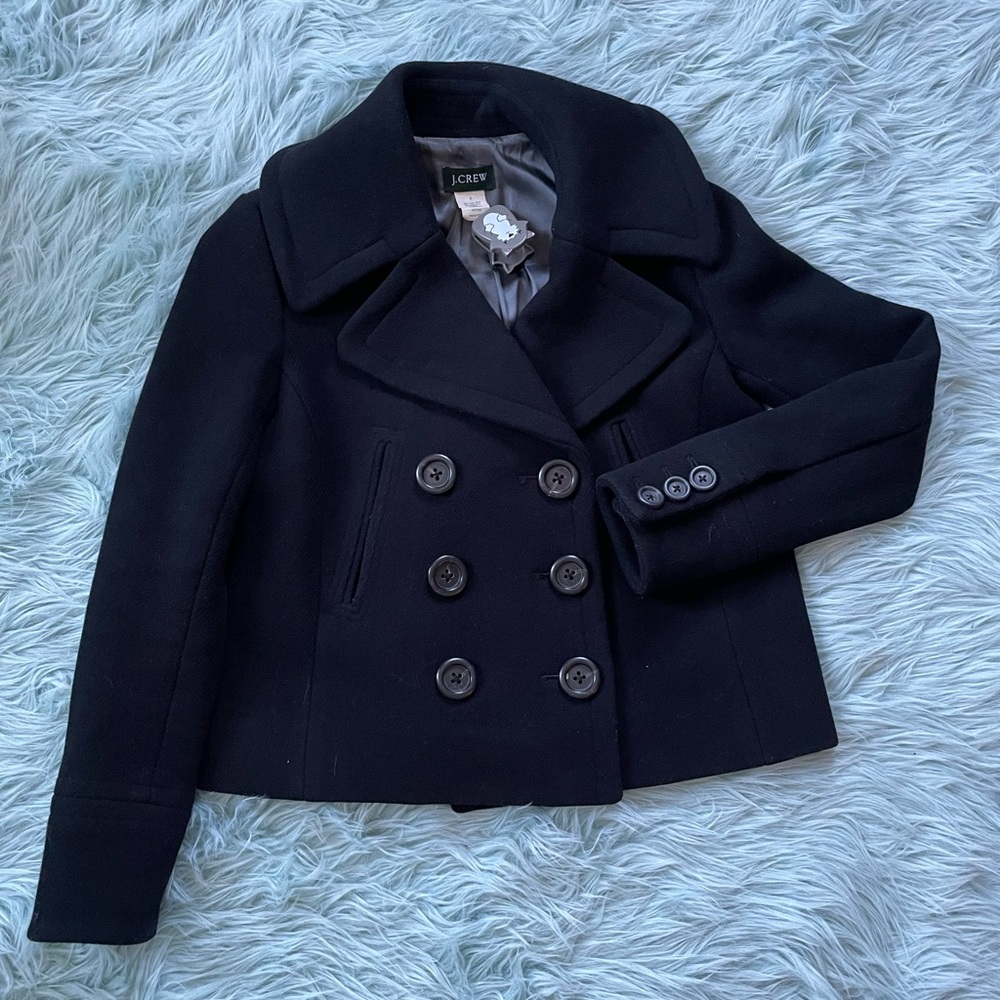 Jcrew Cropped Peacoat - Gem